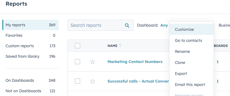 HubSpot Reporting: How to automatically email reports and dashboards