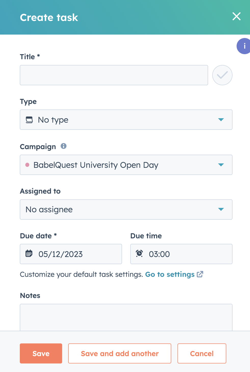 HubSpot Marketing: How to use the task feature alongside campaigns
