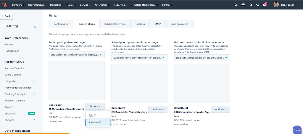 HubSpot Subscriptions: How to use HubSpot's subscriptions tool